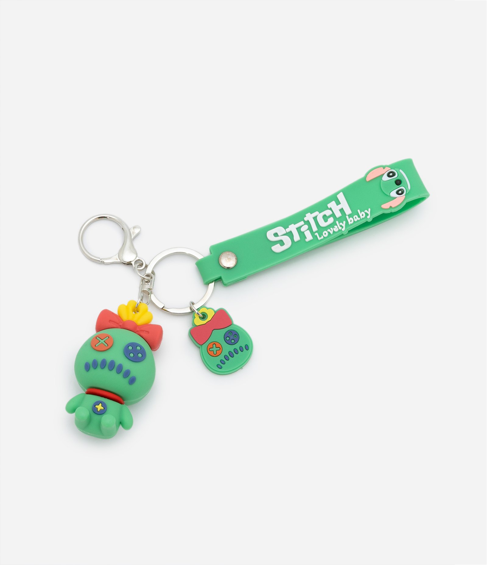 Chaveiro Infantil com Estampa Xepa de Lilo e Stitch Verde