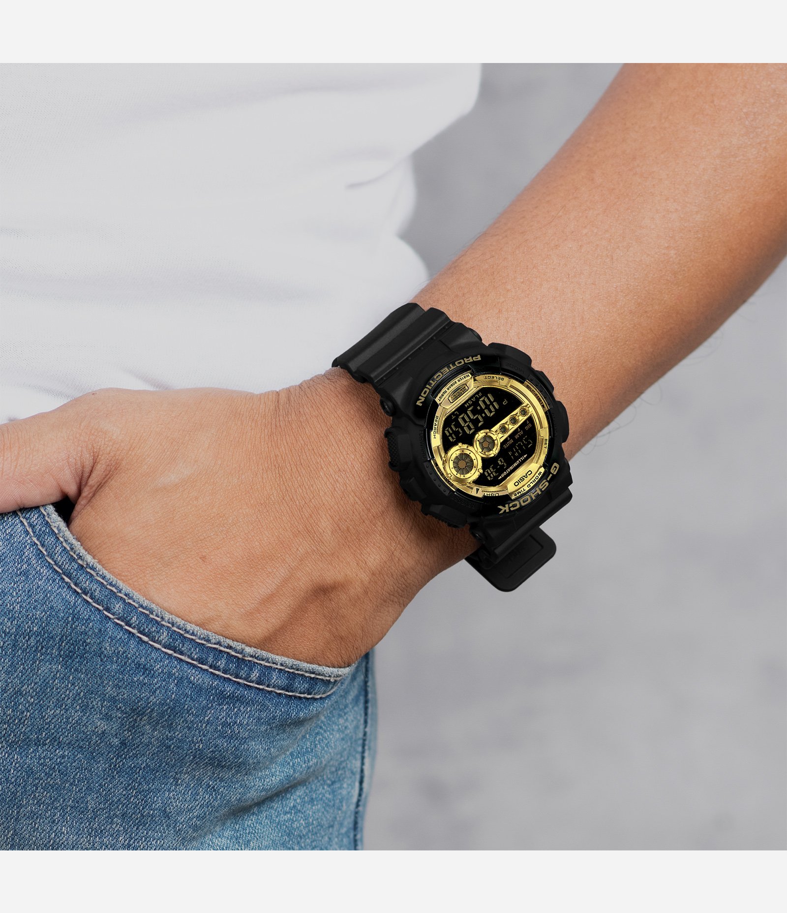 Relógio Casio G-Shock Masculino Digital GD-100GB-1DR Preto