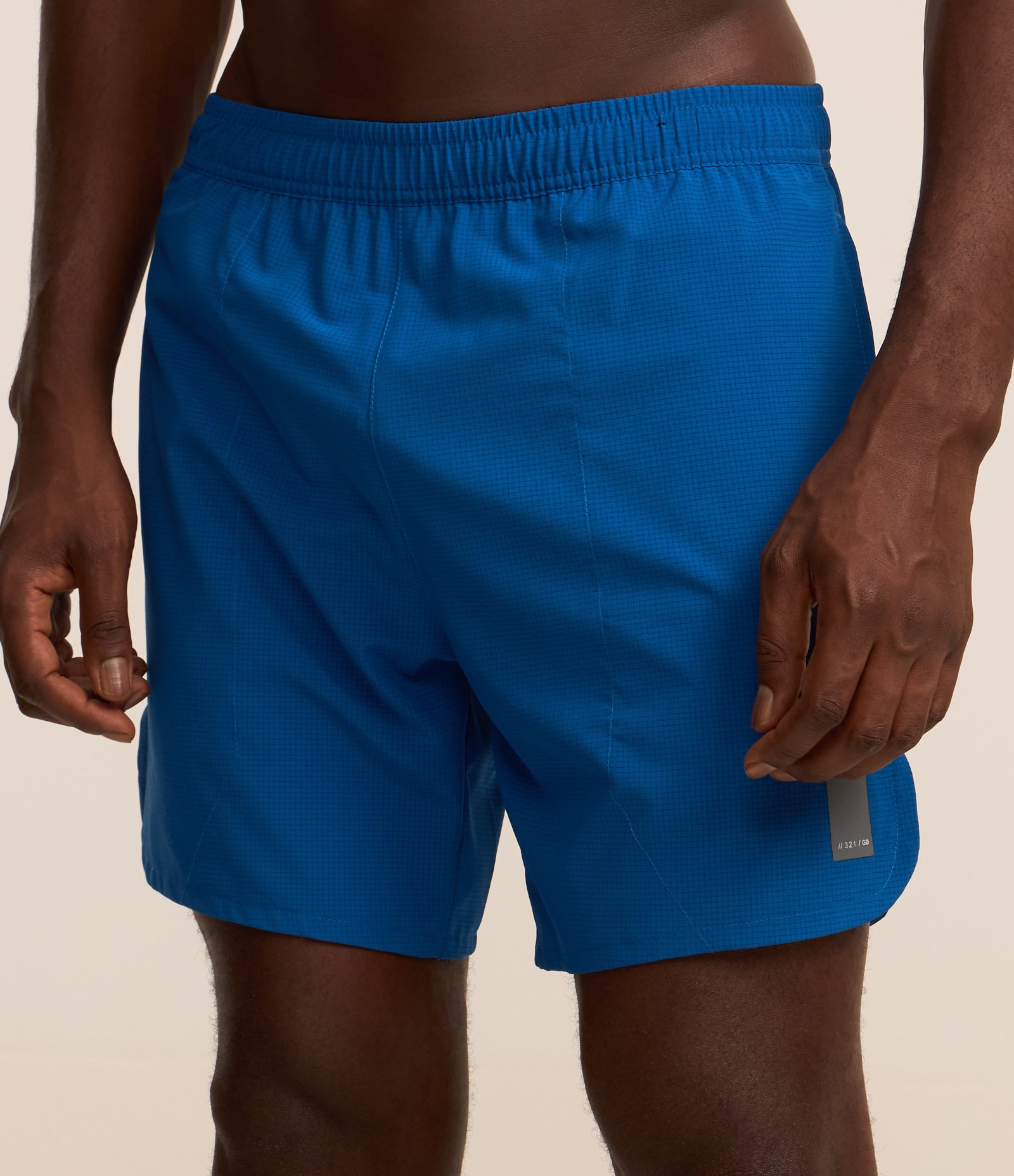 Bermuda Running Esportivo com Cós Elástico Azul