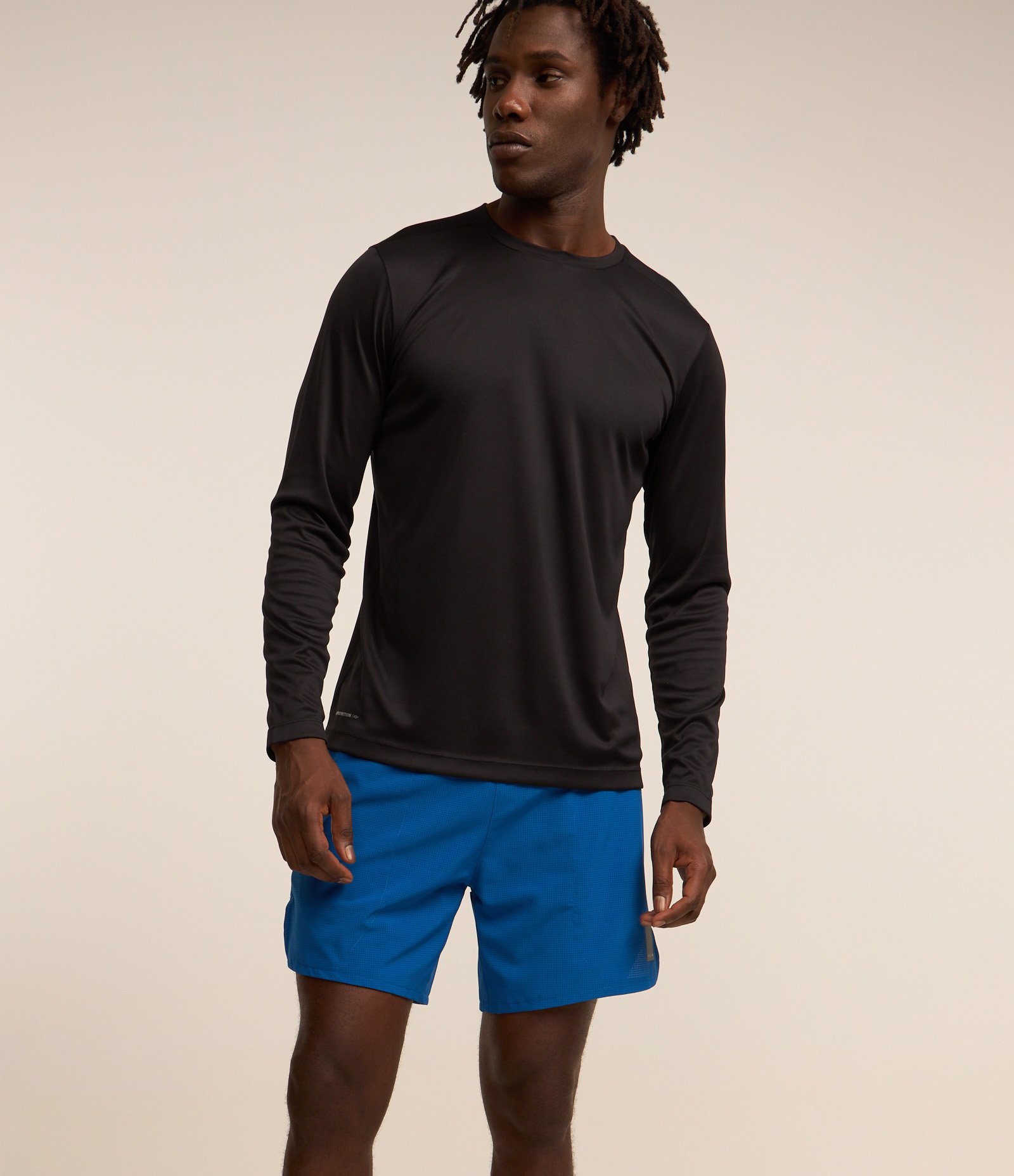 Bermuda Running Esportivo com Cós Elástico Azul