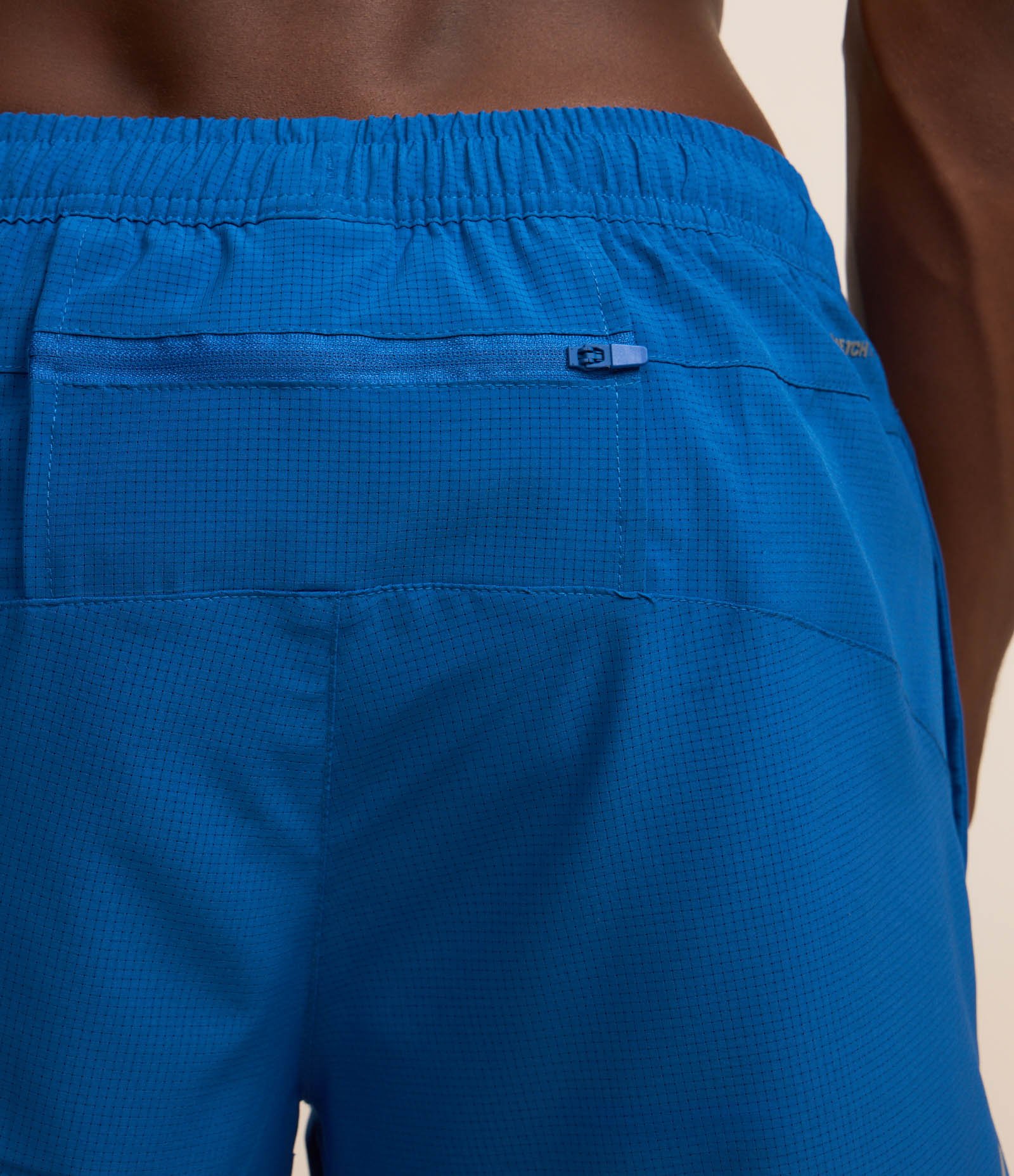 Bermuda Running Esportivo com Cós Elástico Azul