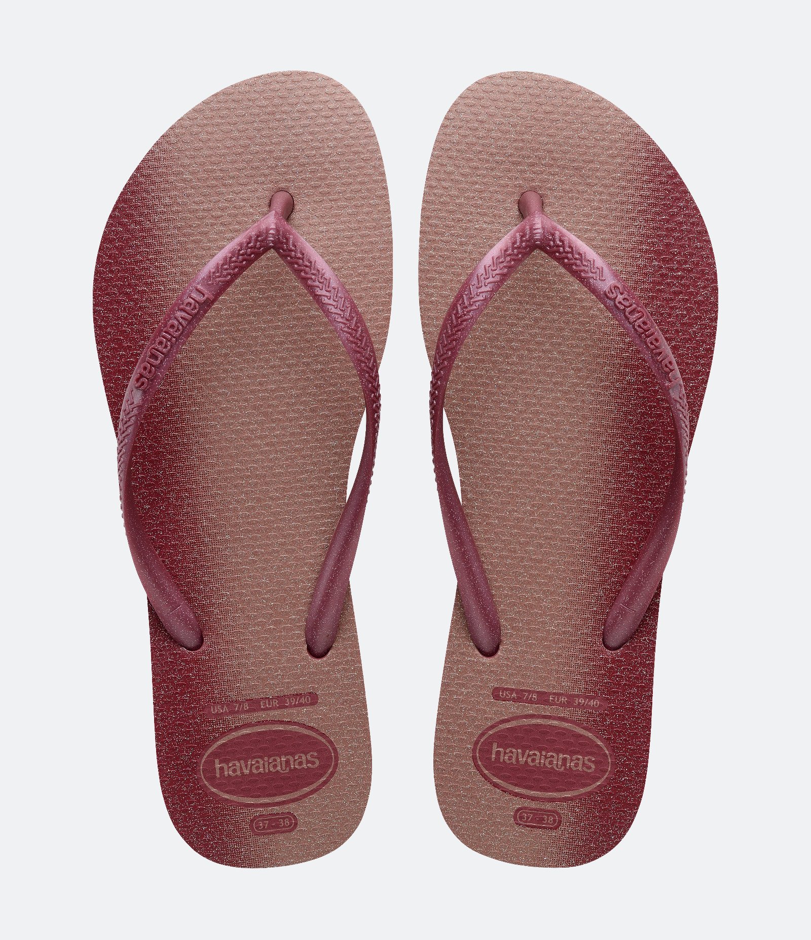 Chinelo Slim Gloss Havaianas Rosa Rose