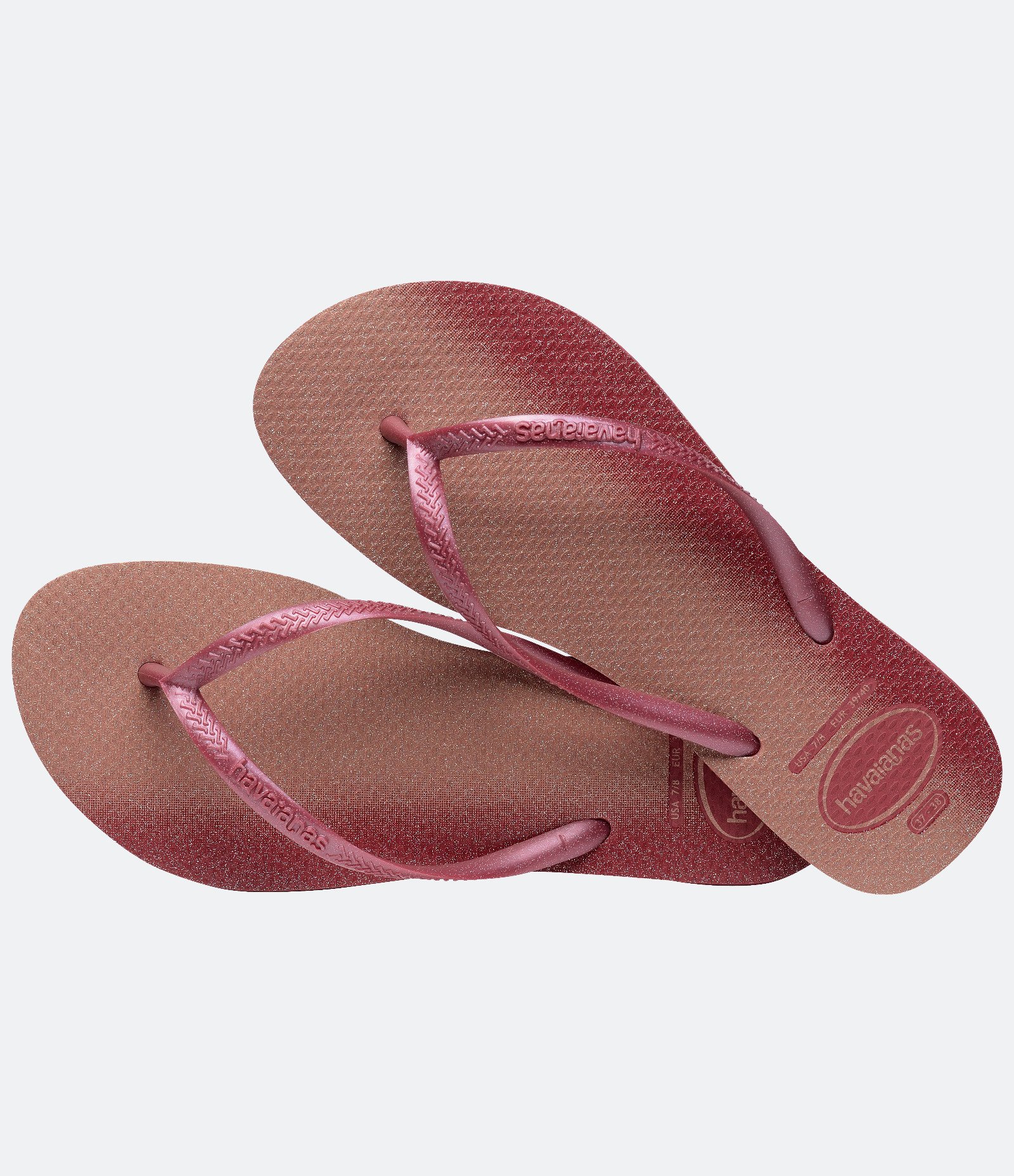 Chinelo Slim Gloss Havaianas Rosa Rose