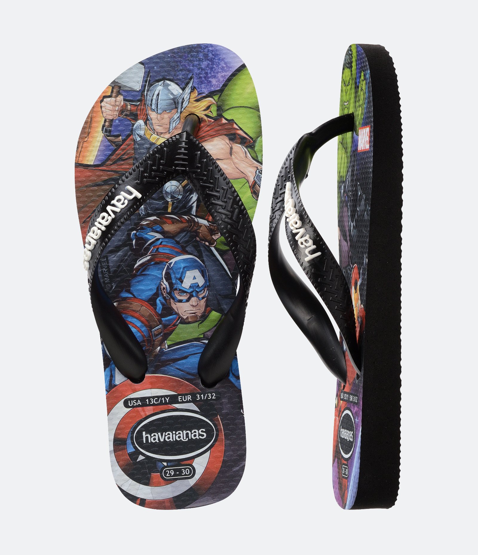 Chinelo Infantil Top com Estampa da Marvel II Havaianas - Tam 23 ao 36 ...
