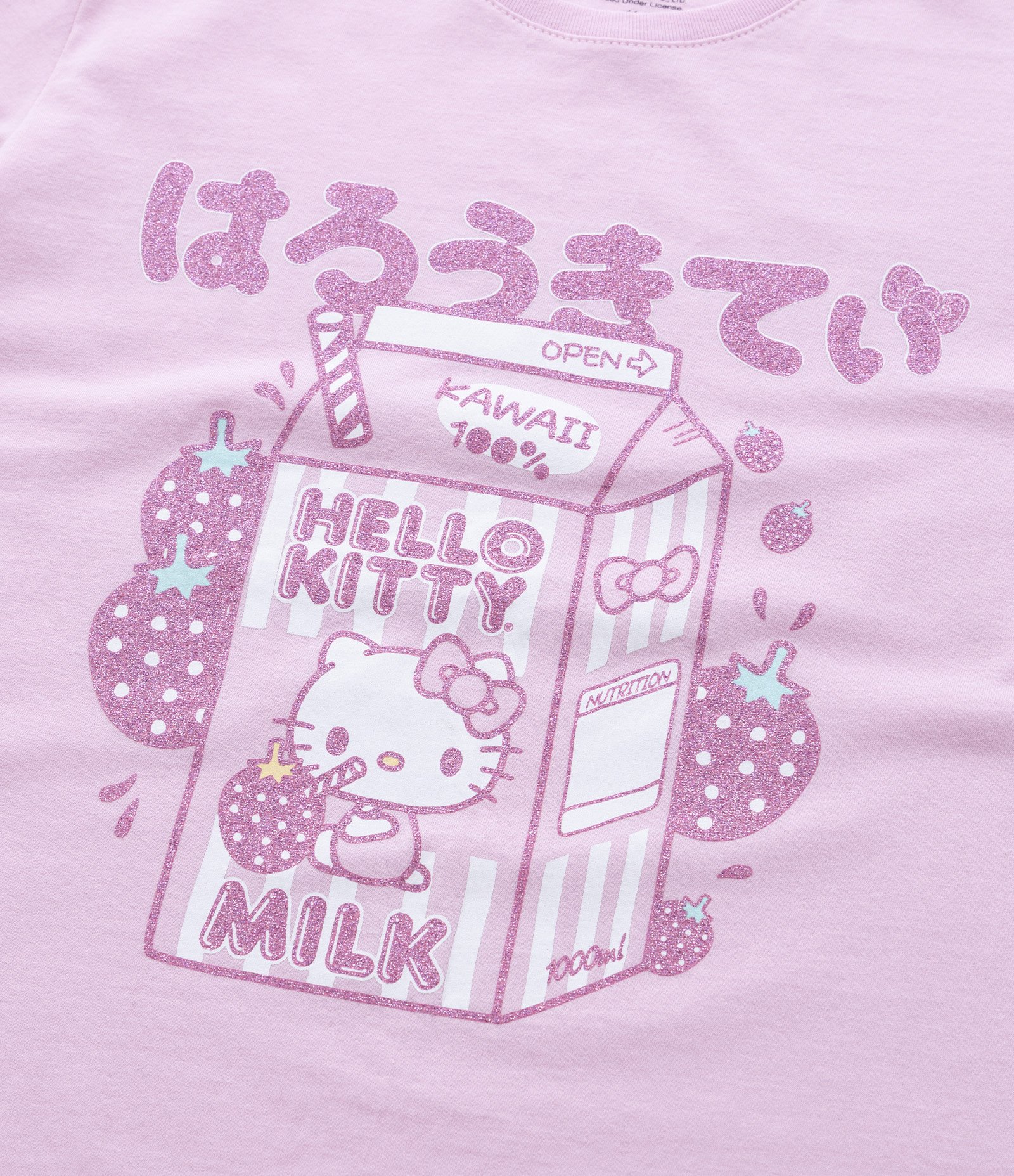 Blusa T-shirt Infantil com Estampa Hello Kitty - Tam 5 a 14 Anos Rosa