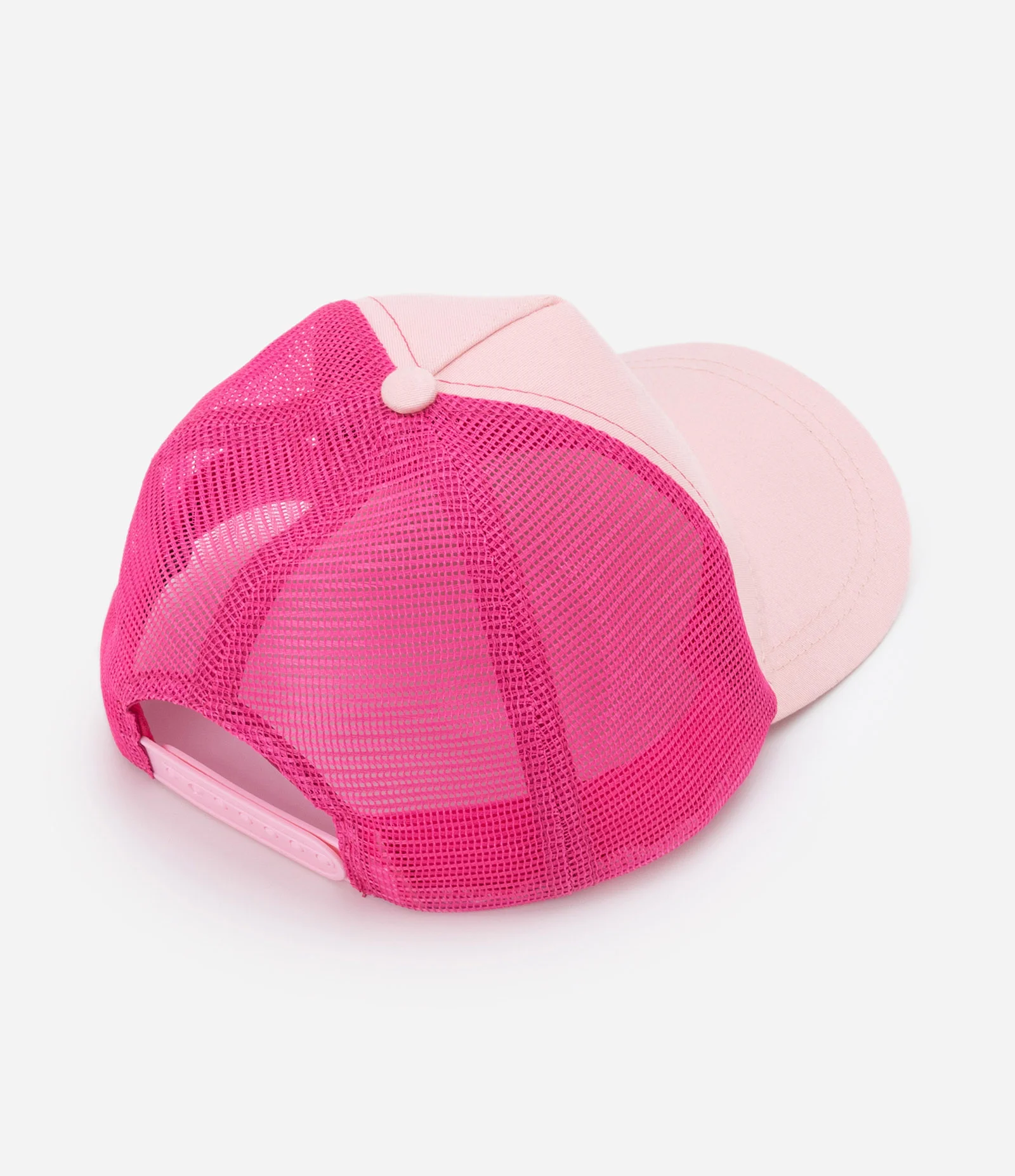 Boné Infantil com Aba Curva e Estampa de Botinha com Glitter - Tam U Rosa