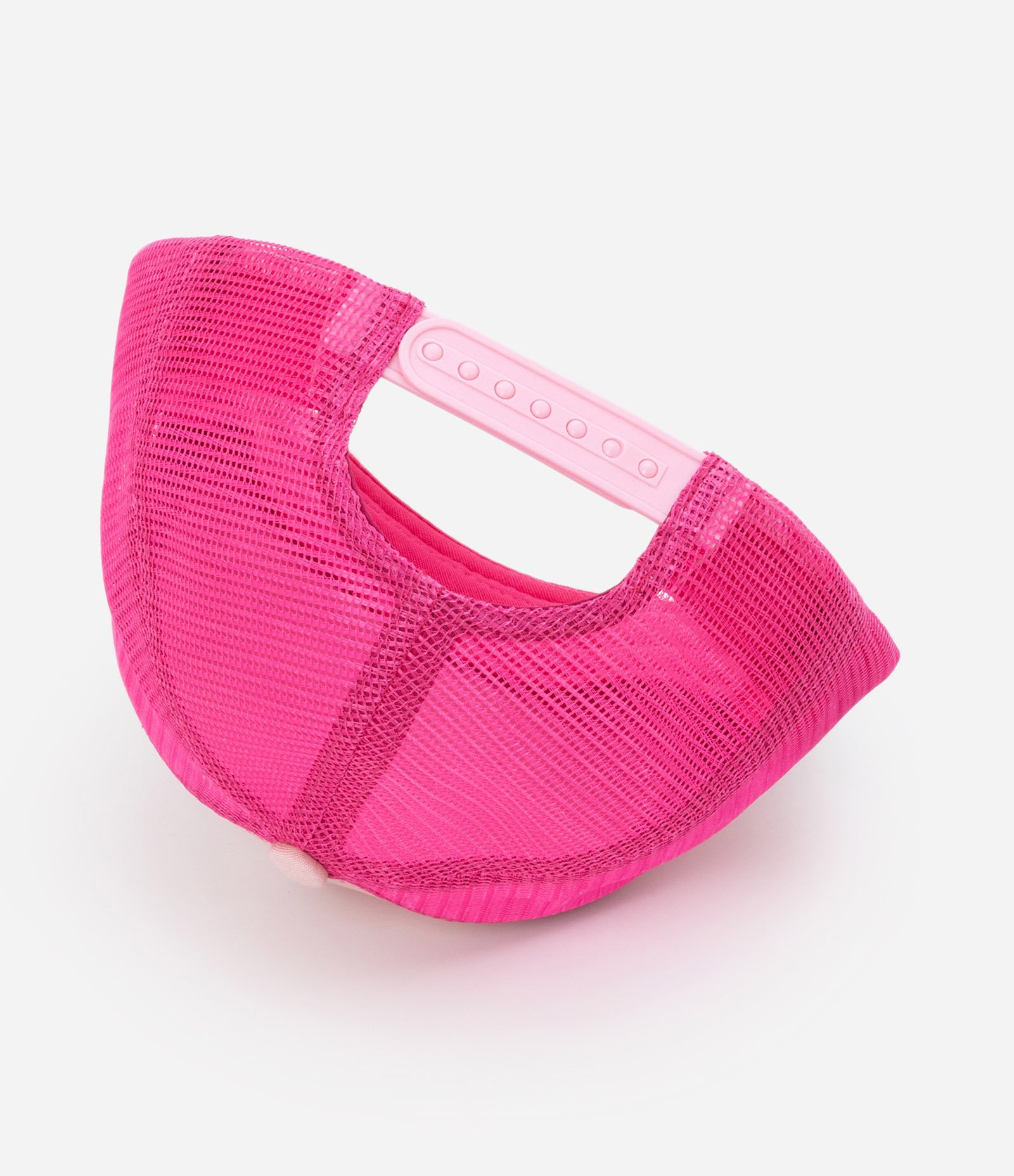 Boné Infantil com Aba Curva e Estampa de Botinha com Glitter - Tam U Rosa