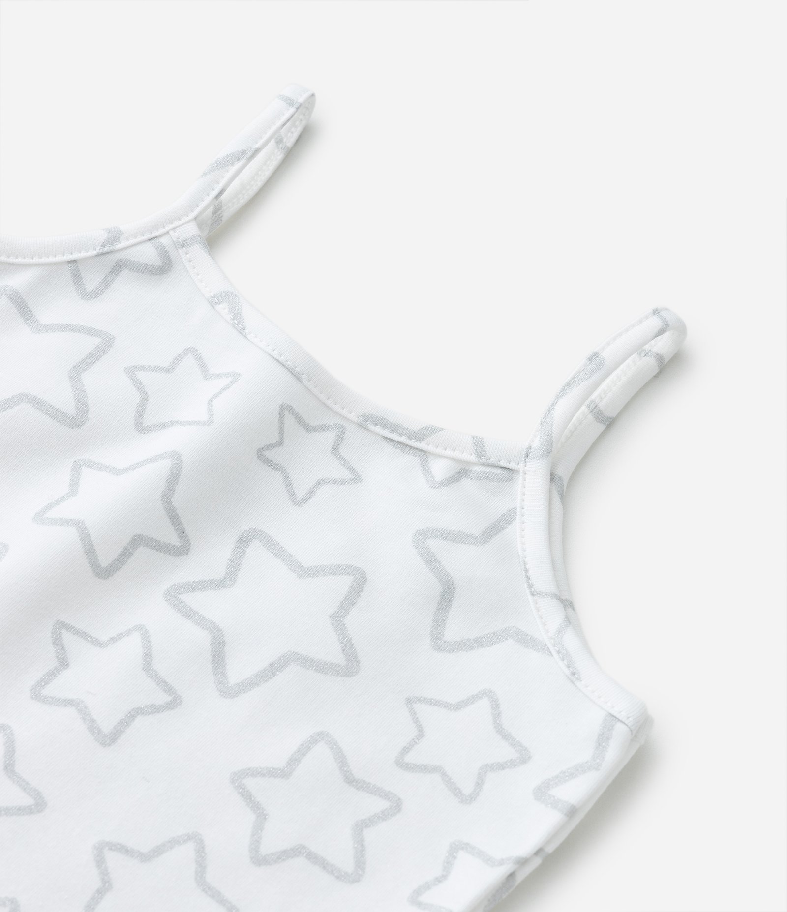 Regata Infantil em Cotton com Estampa de Estrelas - Tam 1 a 5 anos ...