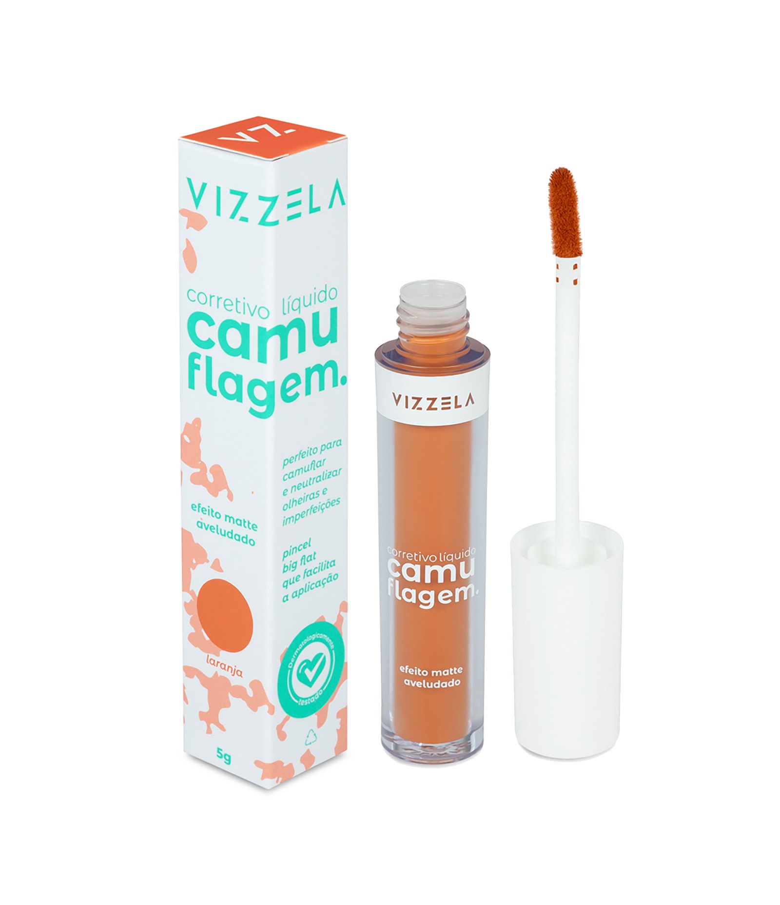 Corretivo Camuflagem Vizzela Laranja