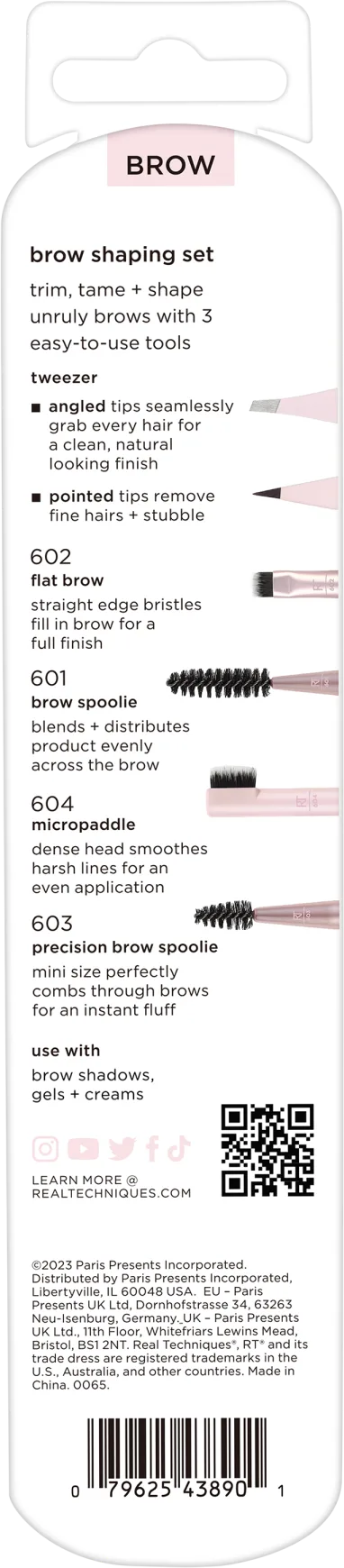 Kit de Sobrancelha Brow Shaping Set Real Techniques Brow Shaping