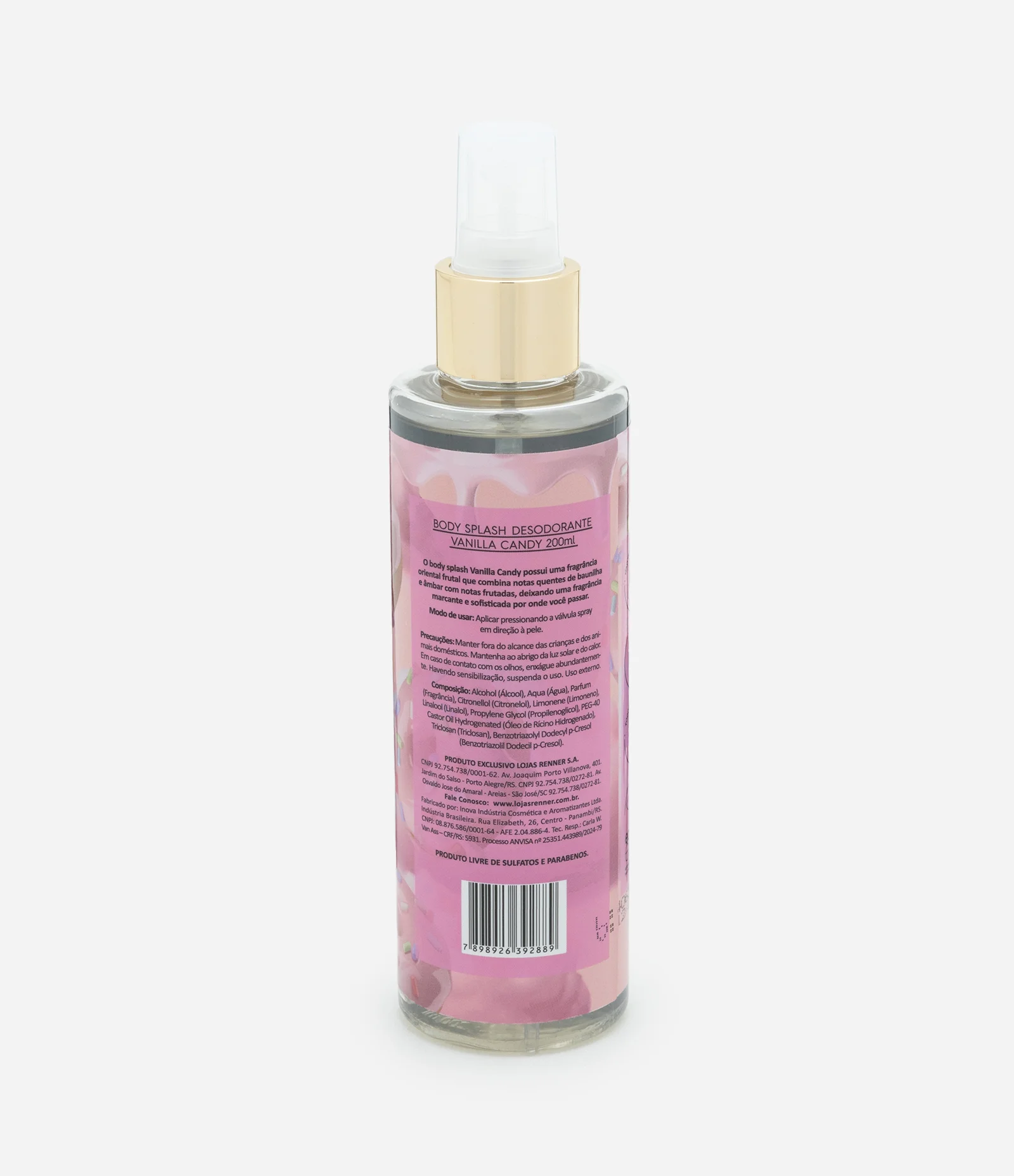 Body Splash Desodorante Corporal Vanilla Candy Alchemia 200ml