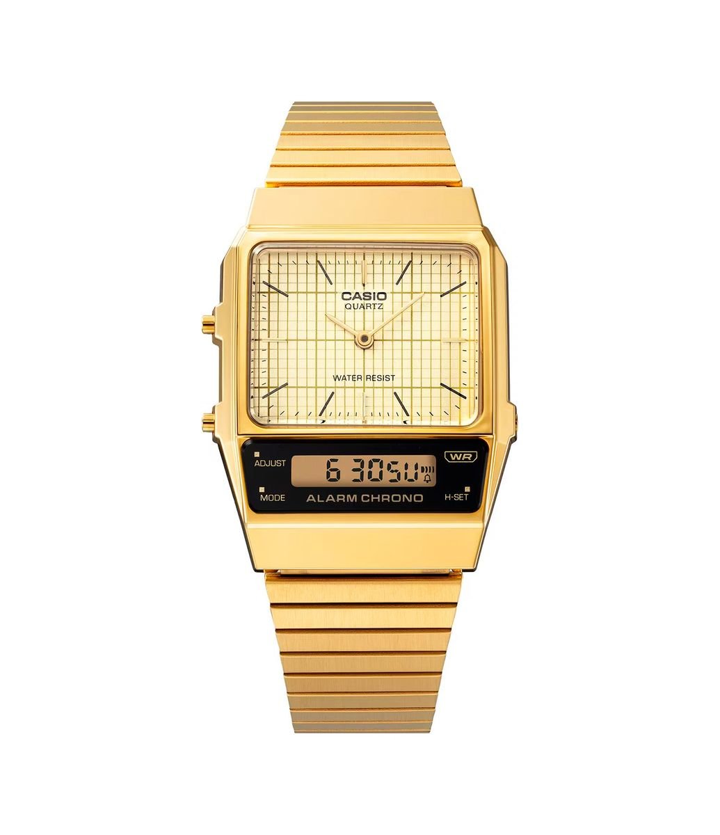 Relógio Anadigi Unissex Casio Dourado - Renner