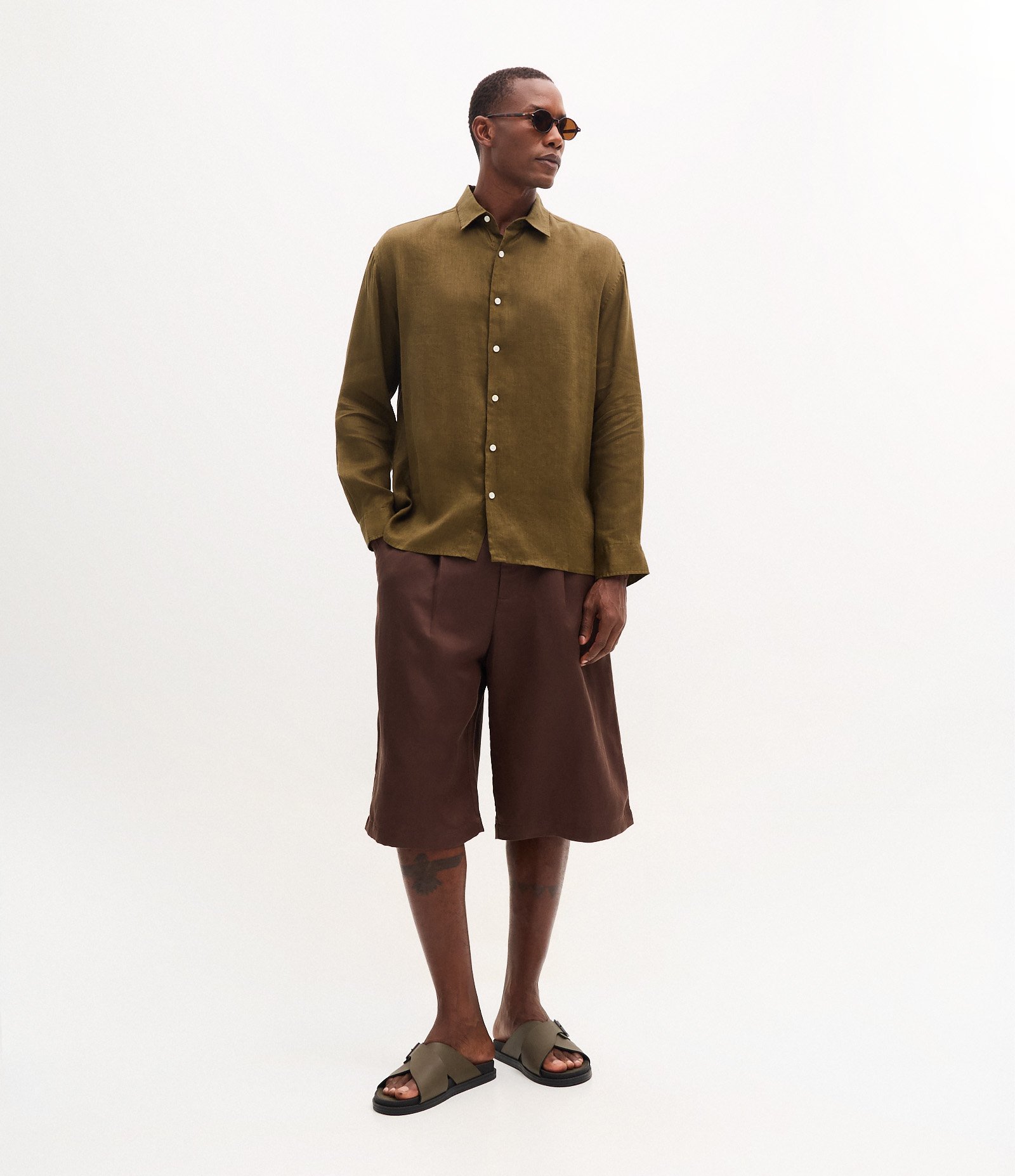 Camisa Relaxed em Cambraia de Linho Puro