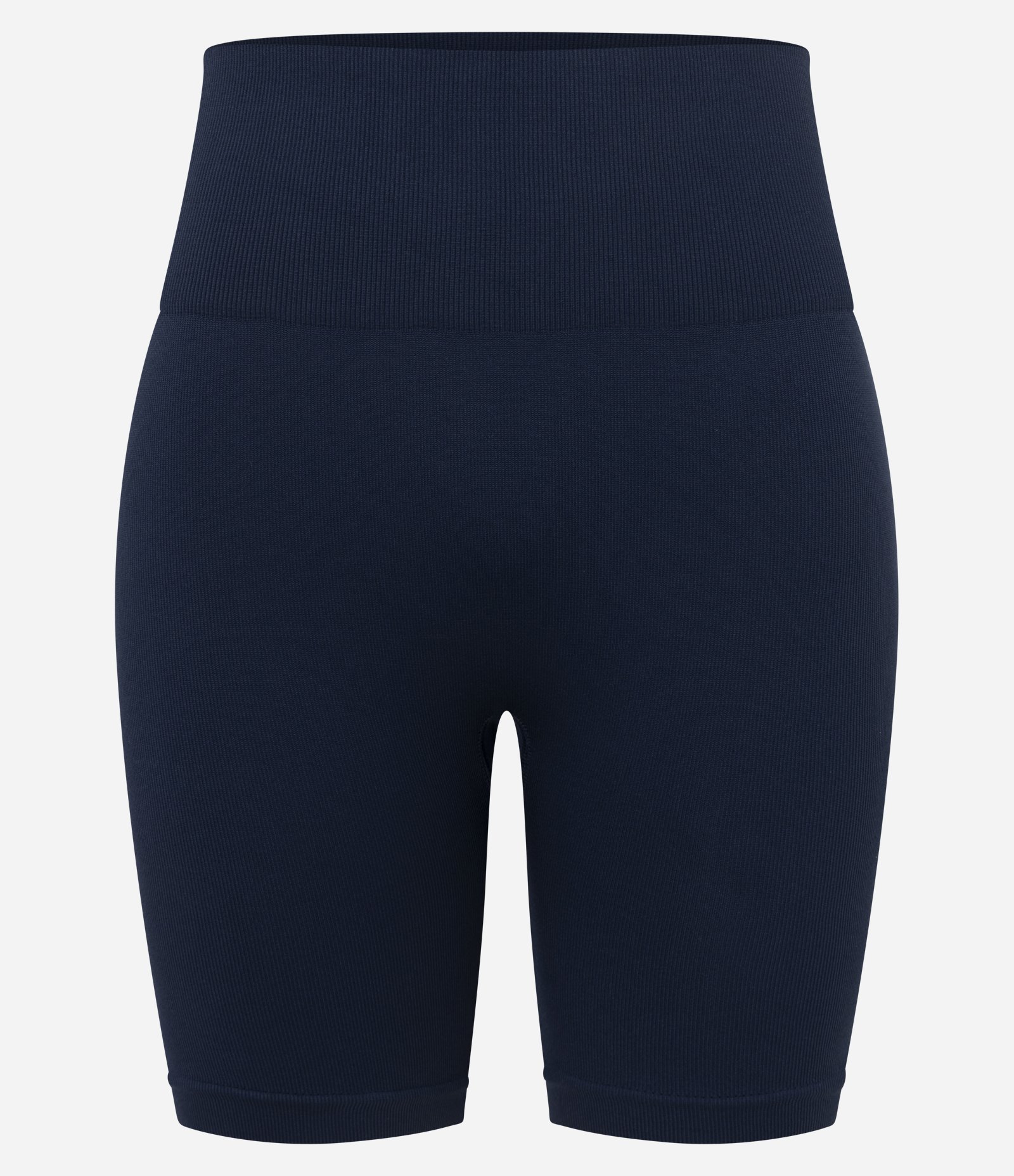 Bermuda Esportiva Canelada em Ribana Seamless Azul Marinho