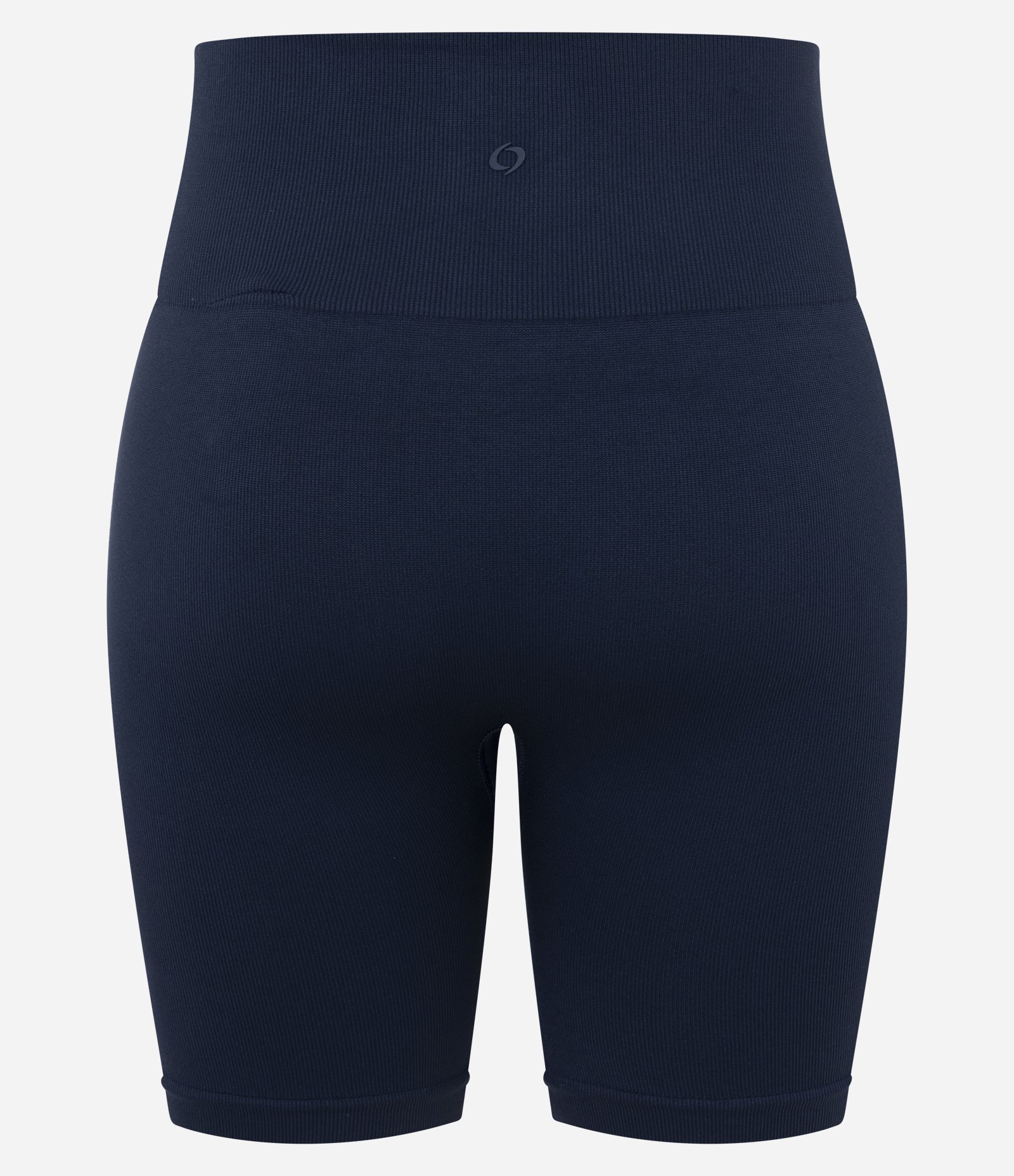 Bermuda Esportiva Canelada em Ribana Seamless Azul Marinho