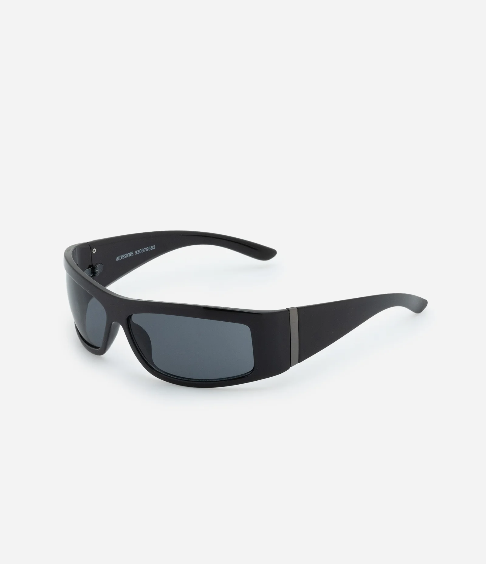 Óculos Quadrado com Hastes Grossas Preto