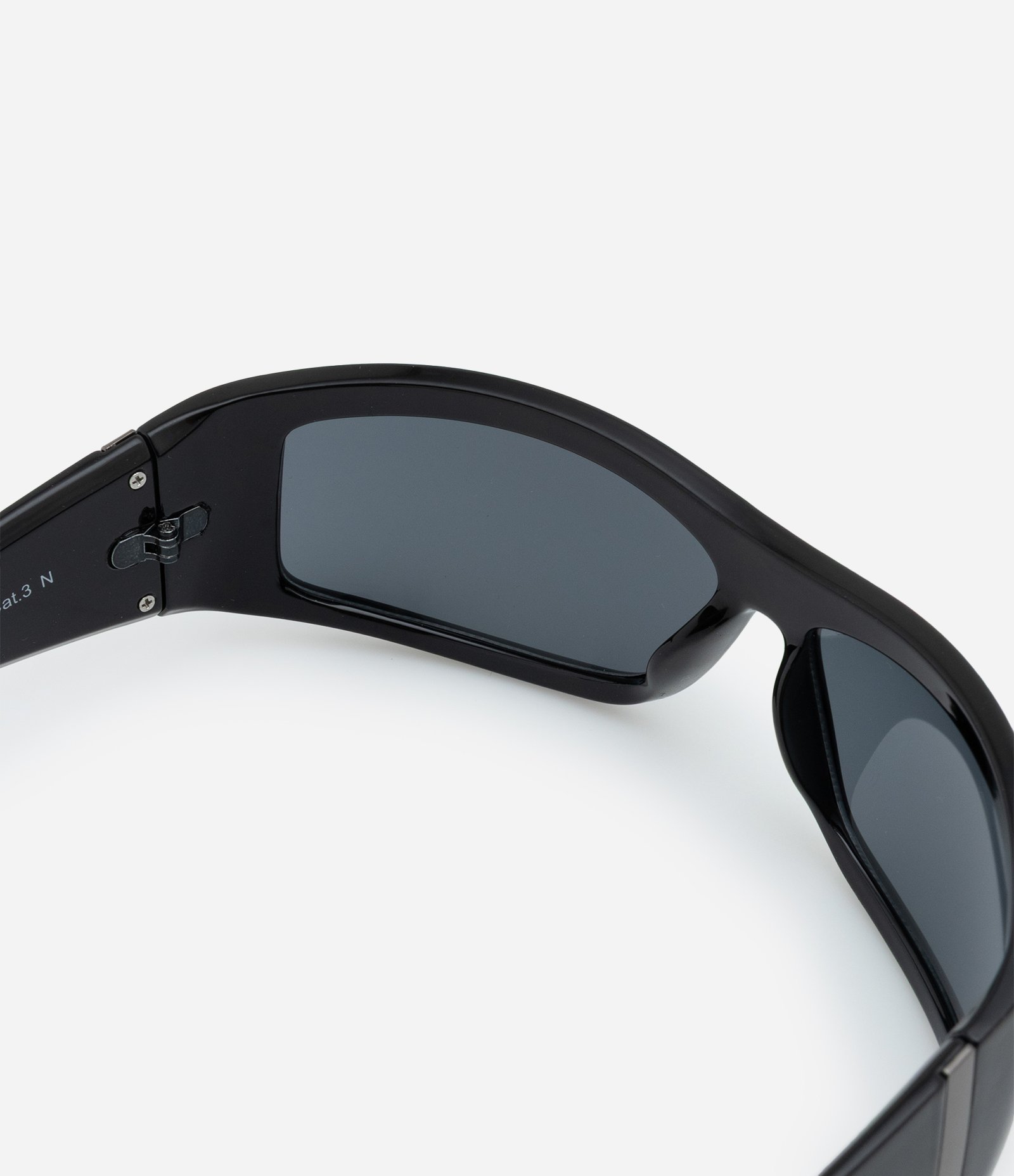 Óculos Quadrado com Hastes Grossas Preto