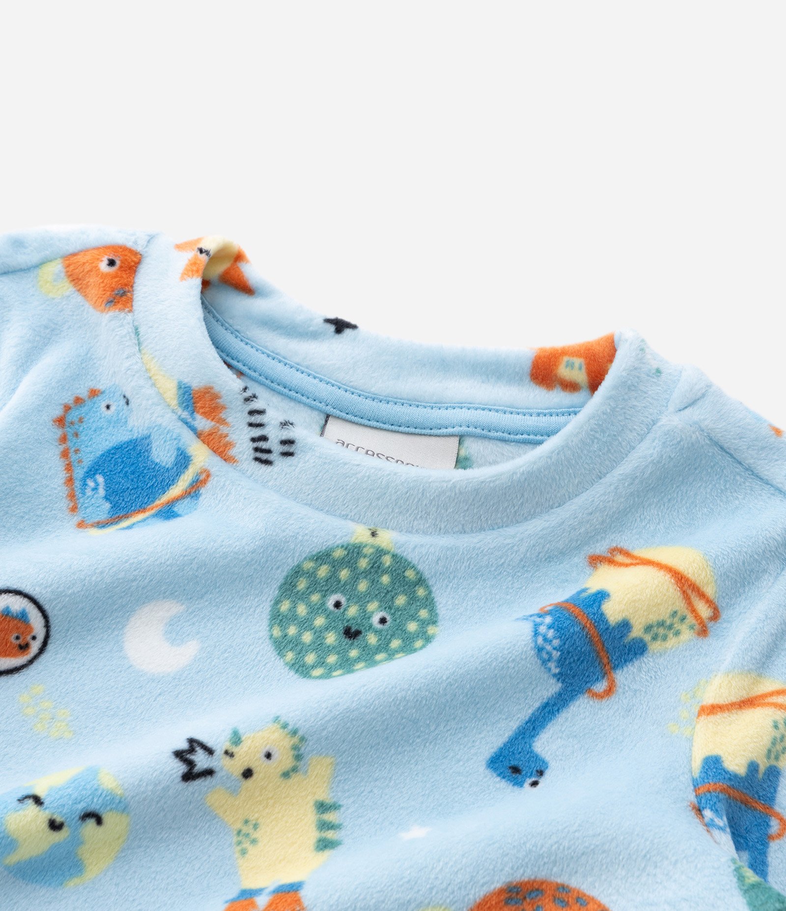 Pijama Infantil Longo com Estampa de Planetas que Brilha no Escuro ...