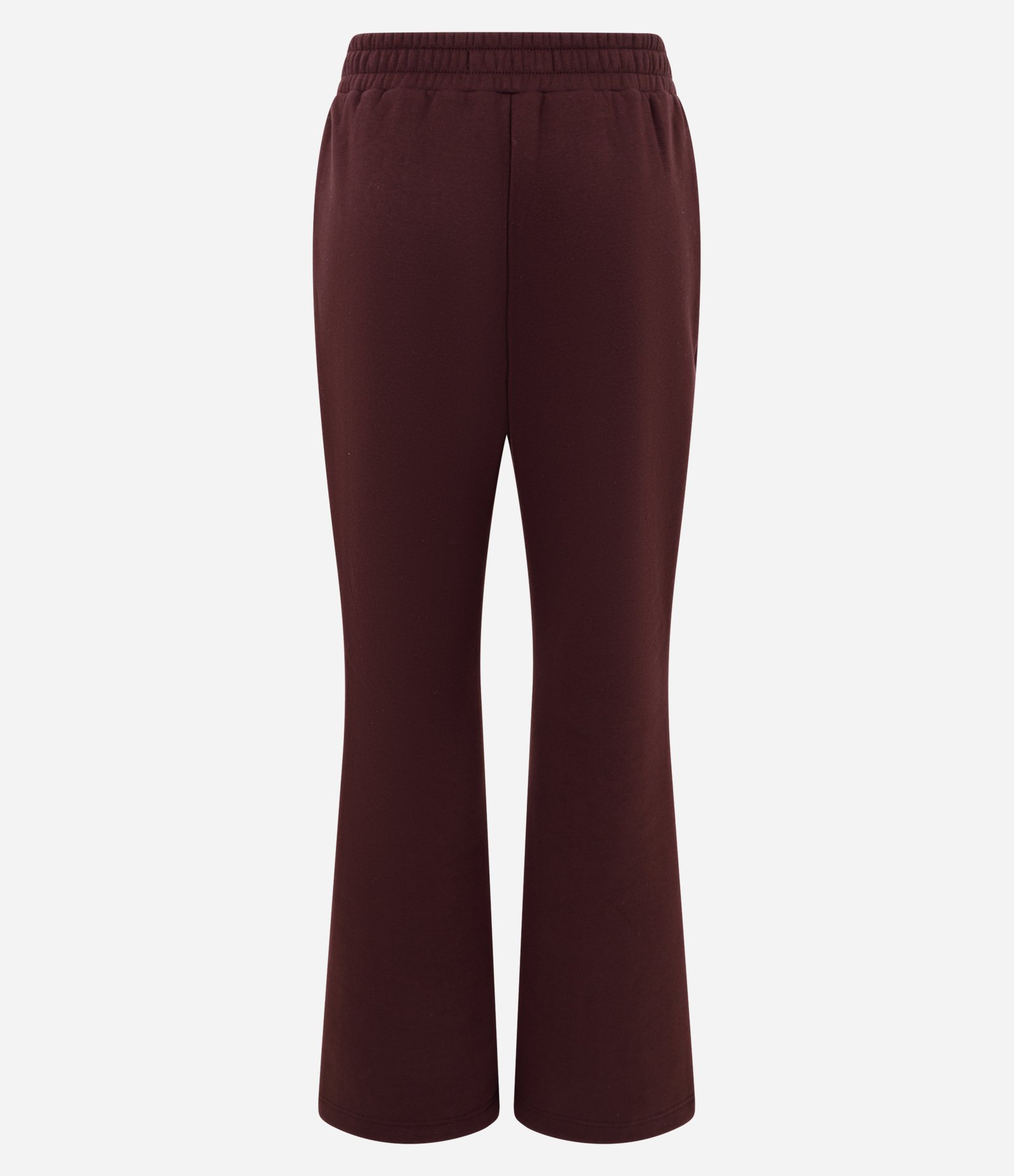 Calça Moletom com Felpa e Cós Elástico Vinho