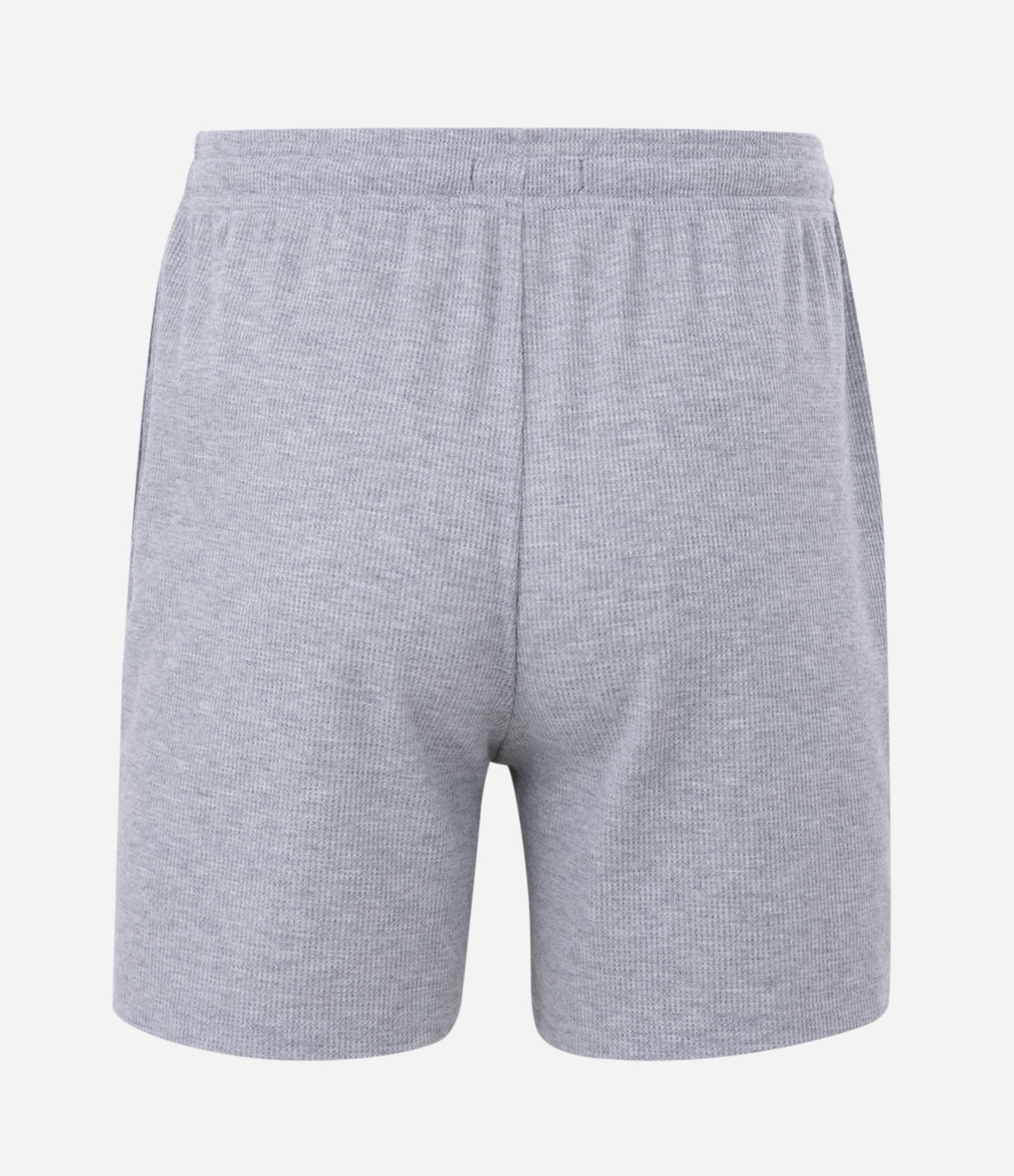 Pijama Curto Algodão com Textura Waffle Azul