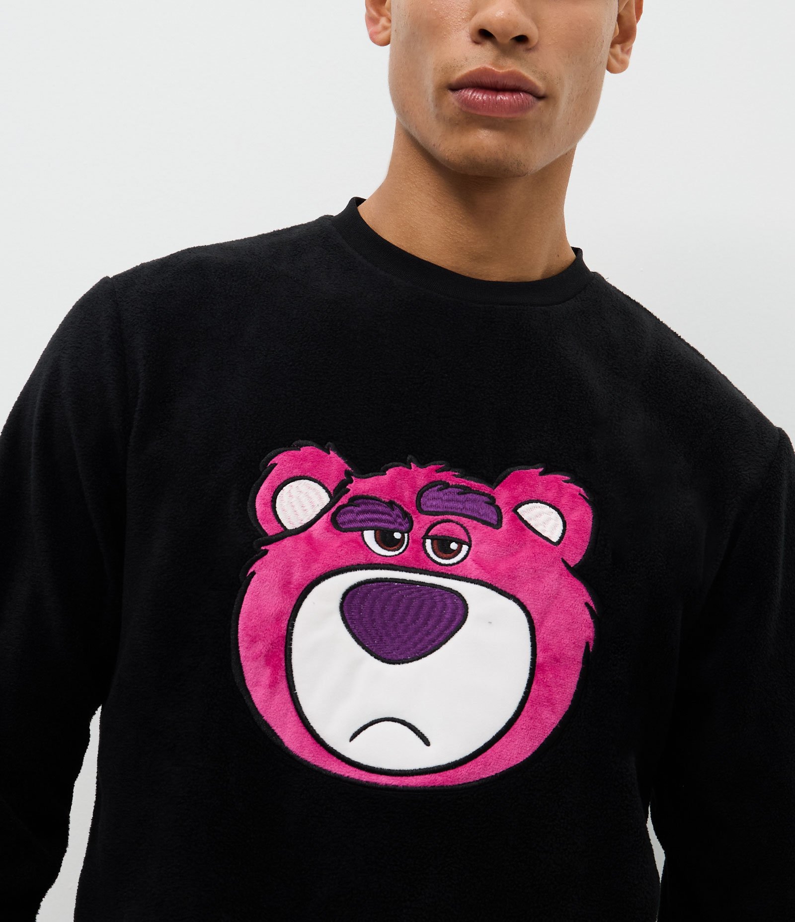 Pijama Longo Plush Lotso Toy Story Preto