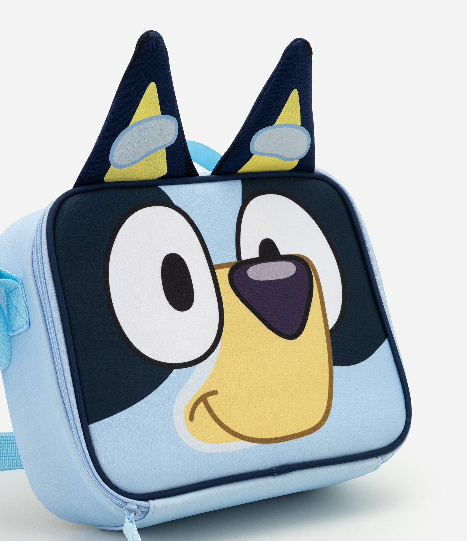 Lancheira com Alça Ajustável e Estampa Bluey Azul