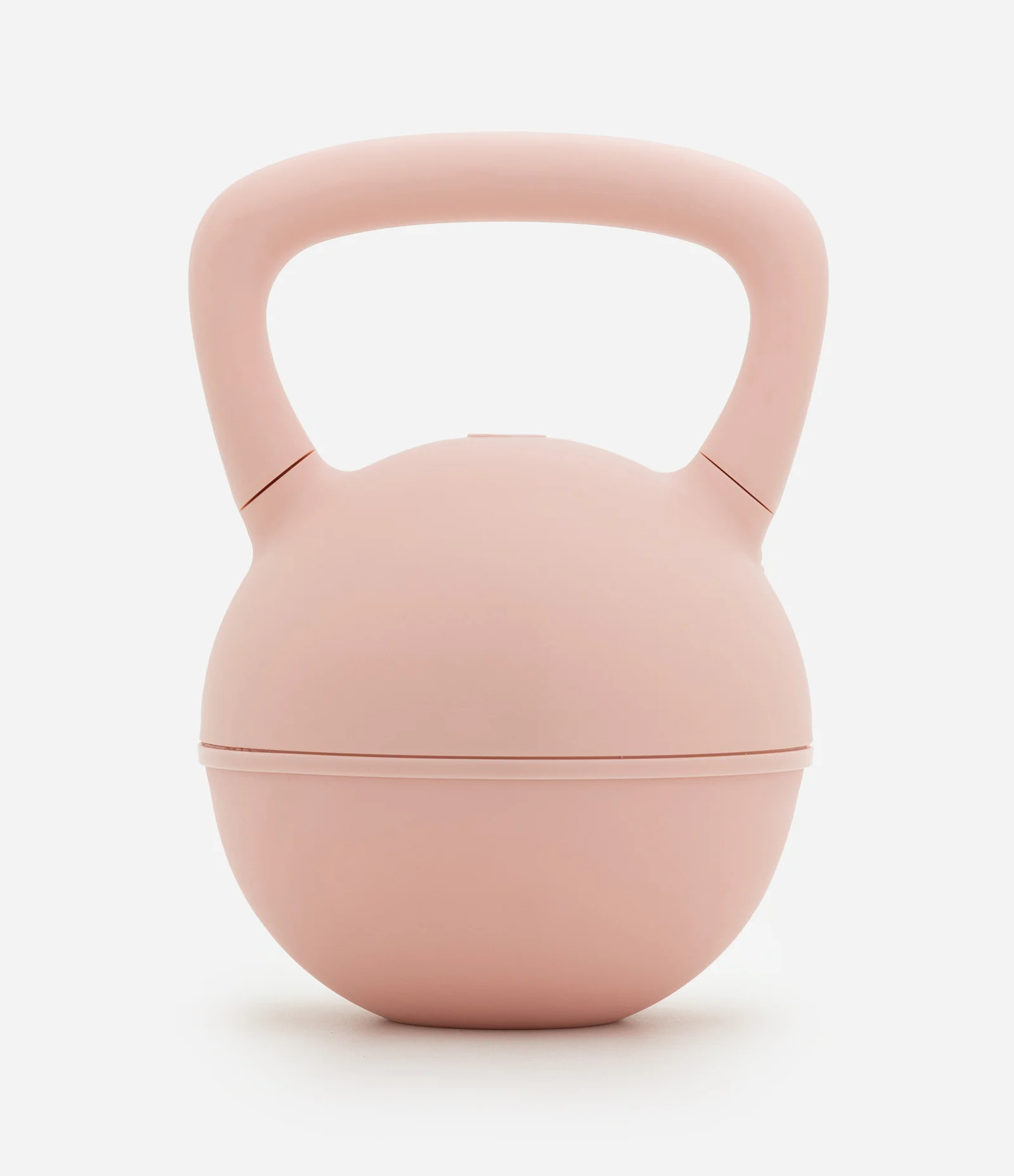 Kettlebell Arredondado em Plástico 4kg Rosa