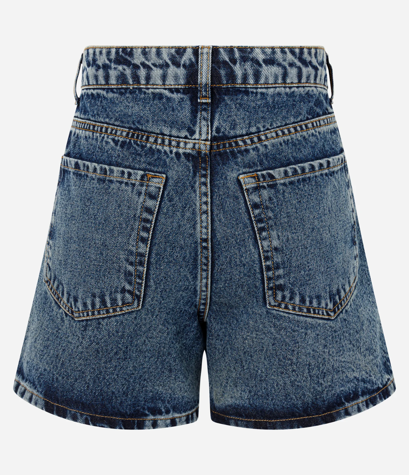 Short Mom em Jeans com Cintura Alta Azul Escuro