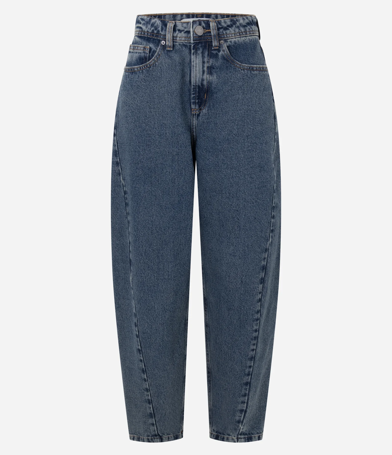 Calça Balloon em Jeans com Cintura Alta Azul