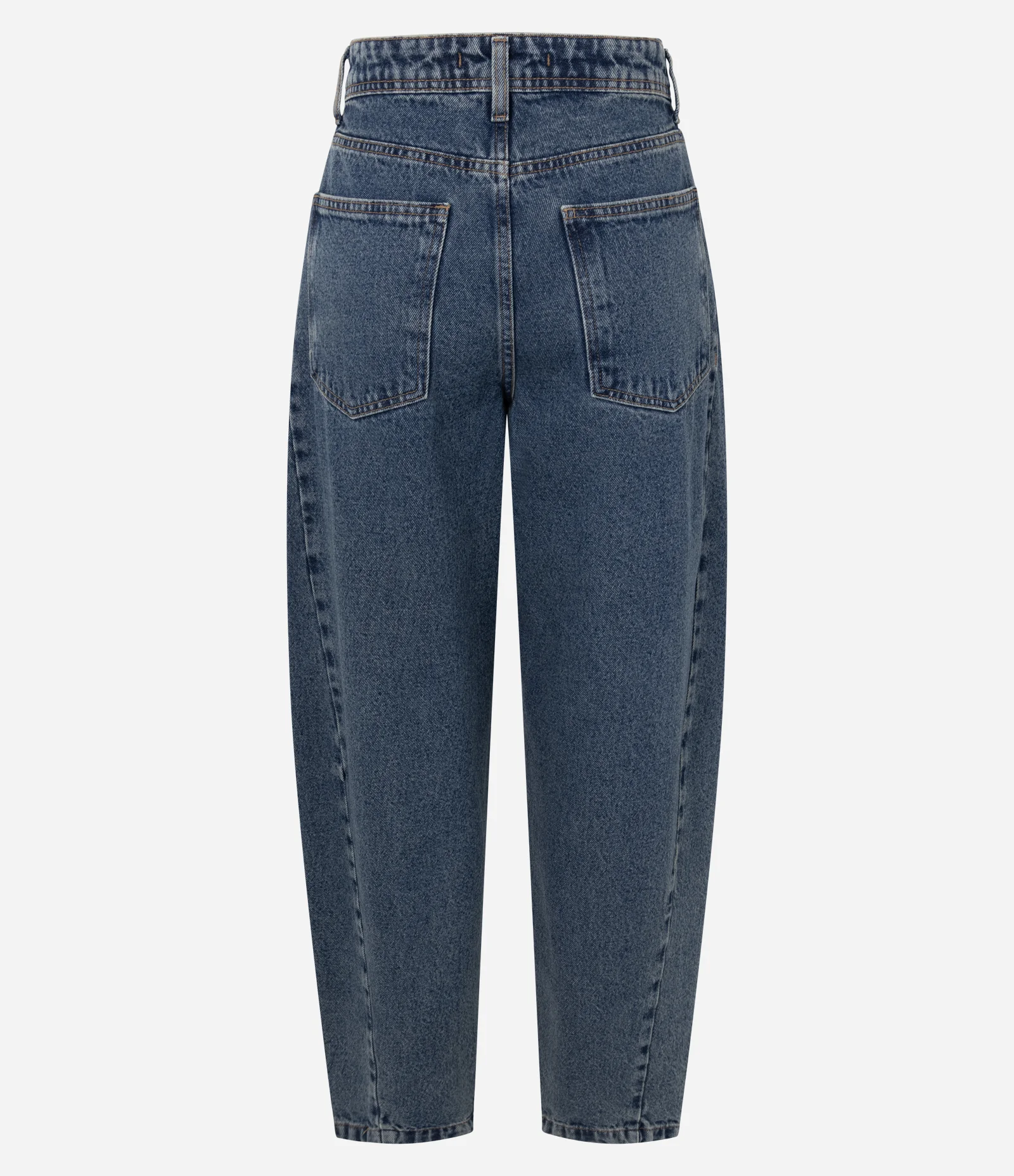Calça Balloon em Jeans com Cintura Alta Azul
