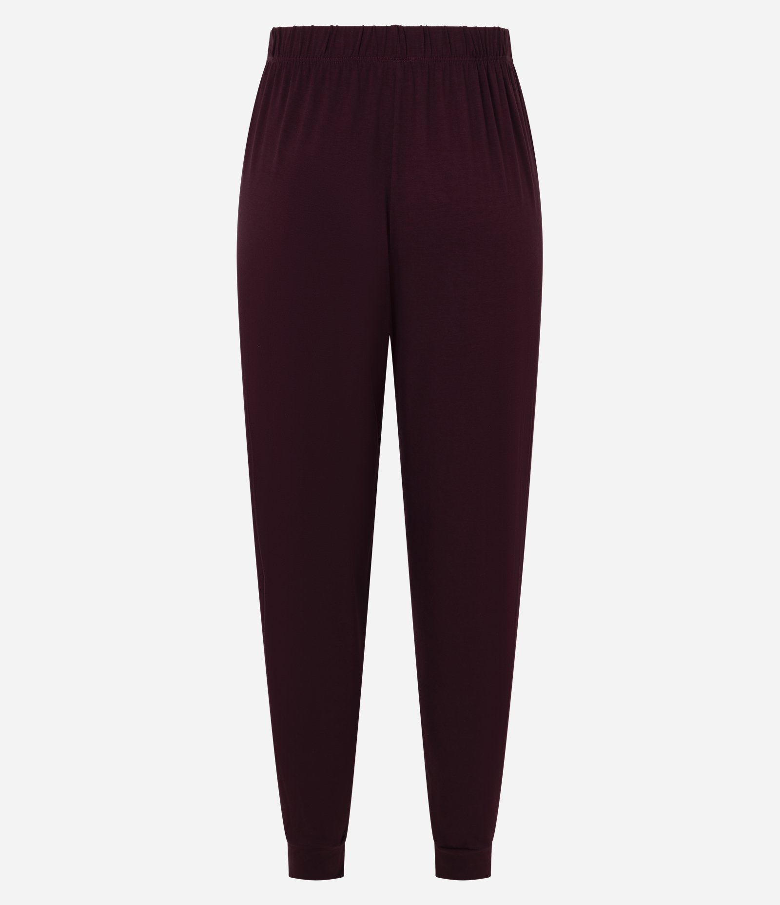 Calça de Pijama Jogger em Viscolycra com Cós Elástico Vinho