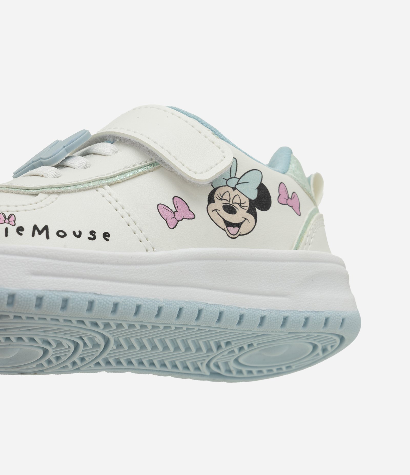 Tênis Infantil com Patch Minnie e Velcro – Tam 20 a 27 Off White