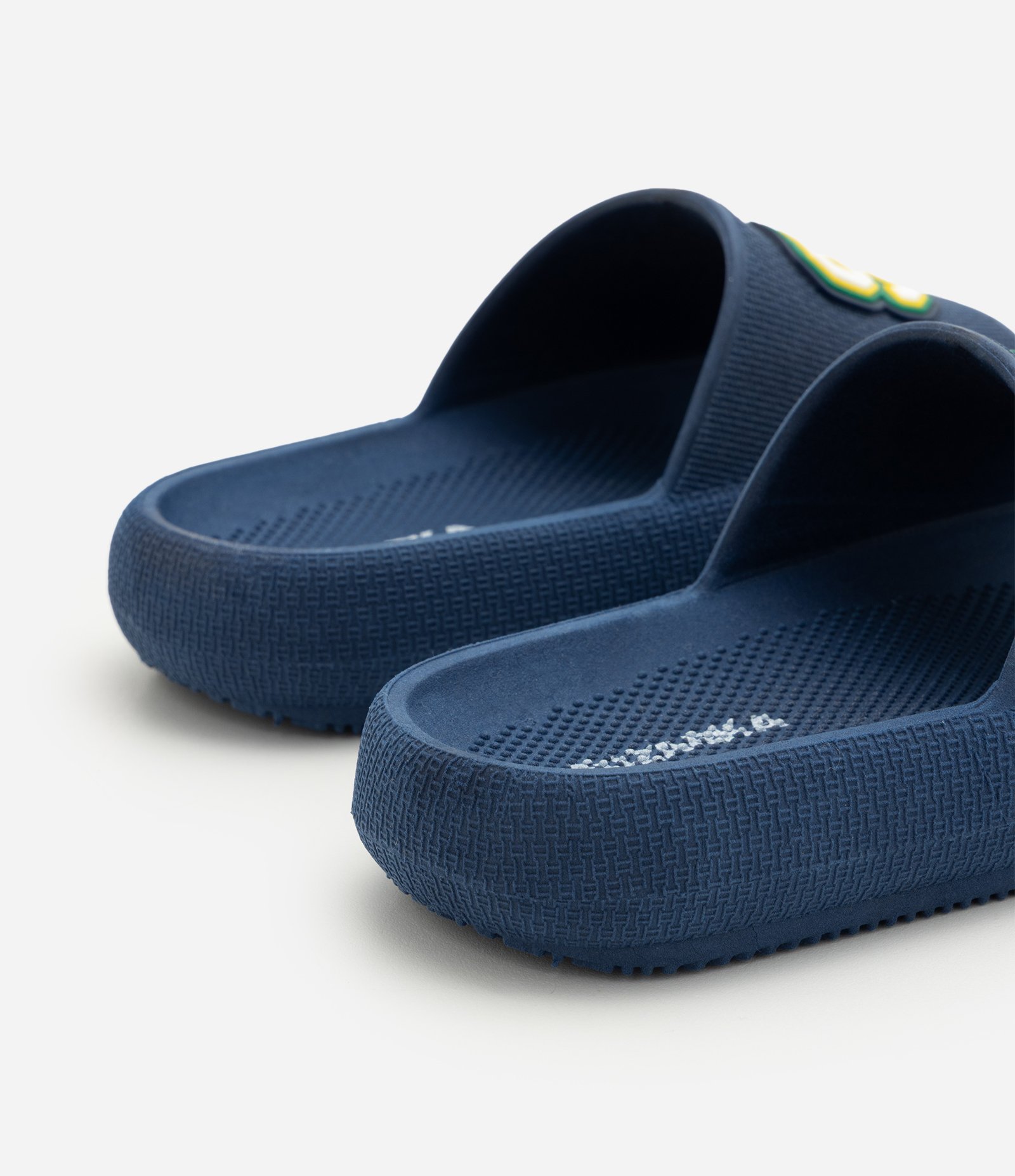 Chinelo Slide Infantil com Lettering Brasil - Tam 27 a 34 Azul